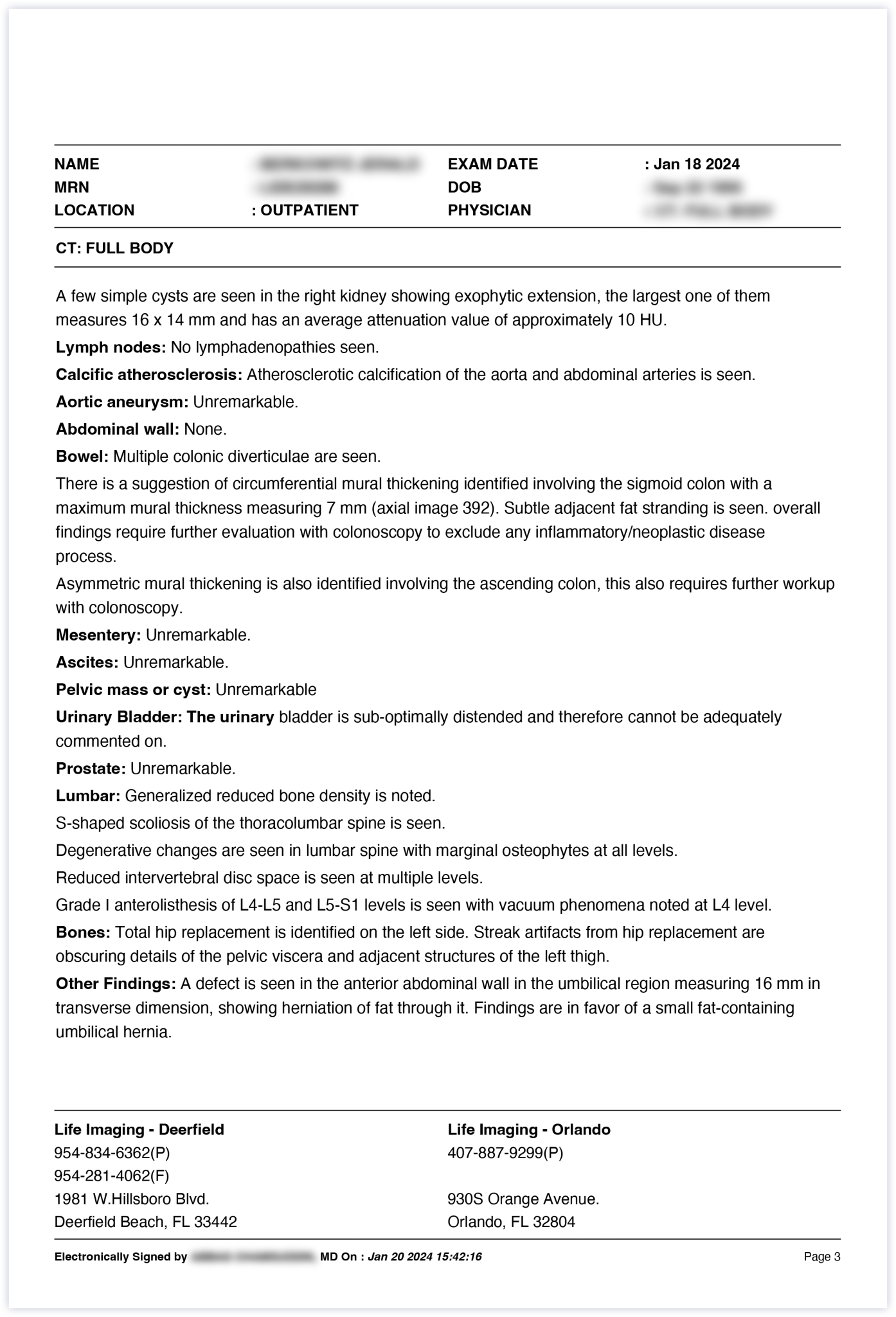 Sample Reports - Life Imaging FLA